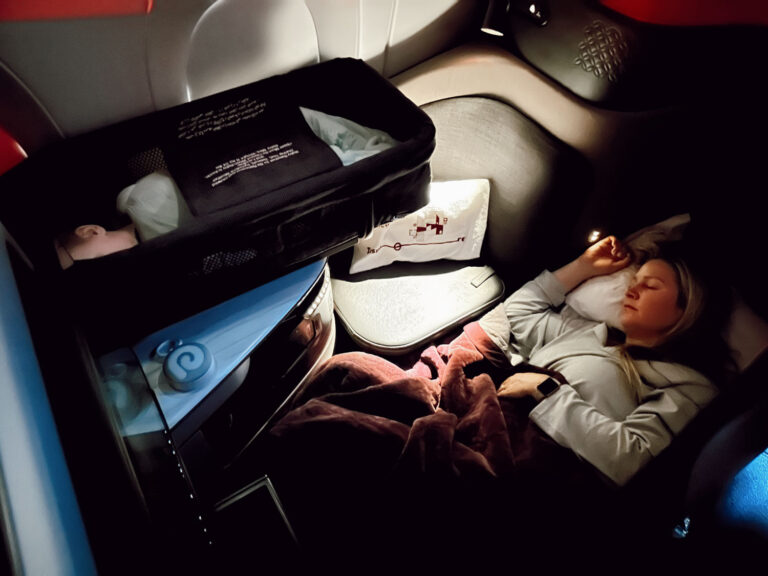 Flying Qatar Airways Qsuites with a Baby - The Baby Abroad