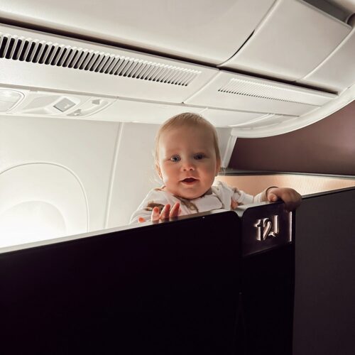Flying Qatar Airways Qsuites with a Baby - The Baby Abroad