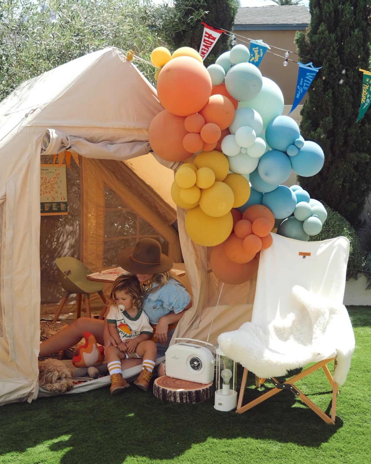 Retro Summer Camp Kid's Birthday Party - The Baby Abroad