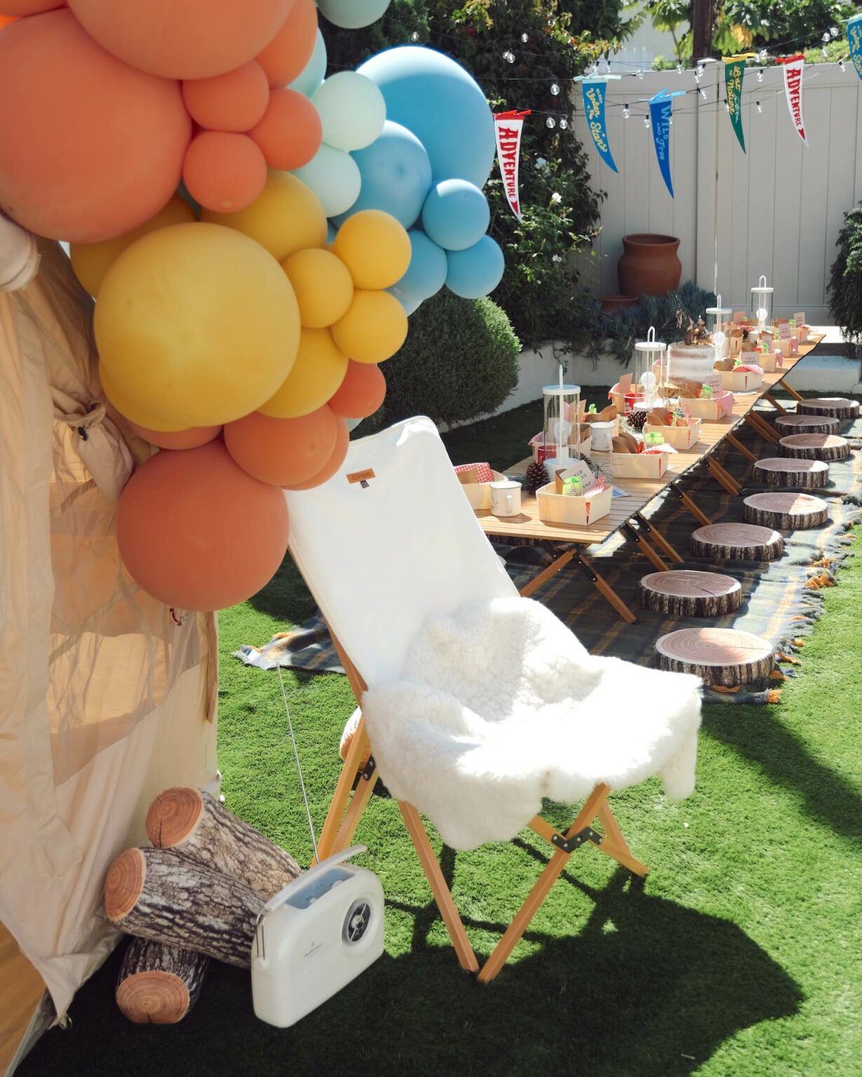 Retro Summer Camp Kid's Birthday Party - The Baby Abroad